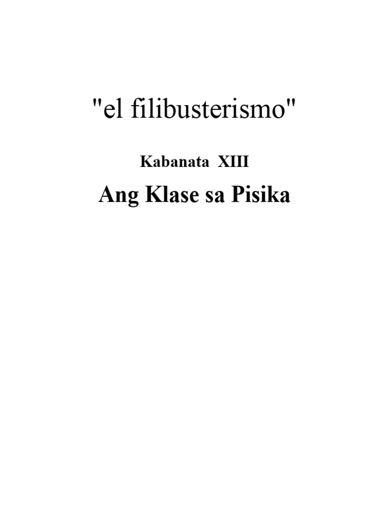 El Filibusterismo | PDF