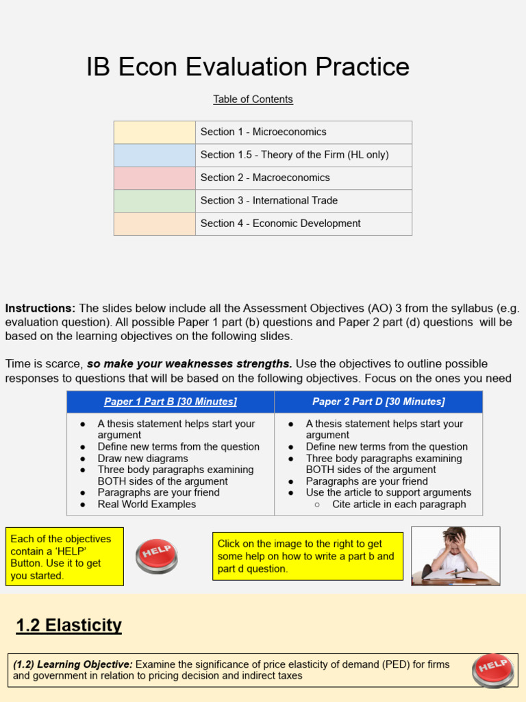 IB Economics Exam Prep Guide | PDF | Inflation | Fiscal Policy