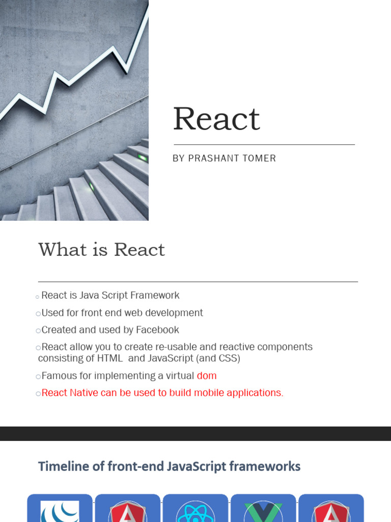React JS Slides | Download Free PDF | Java Script | Document Object Model React JS Slides | Download Free PDF | Java Script | Document Object Model