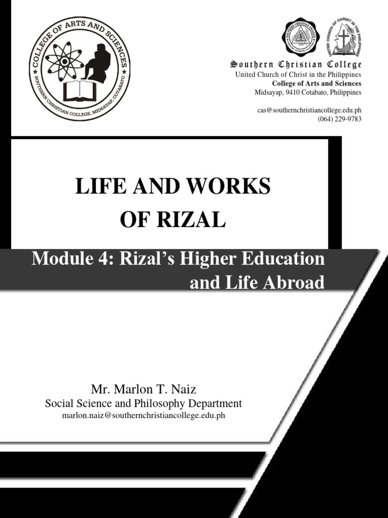 Module 4. Rizal's Higher Education and Life Abroad | PDF | Philippines