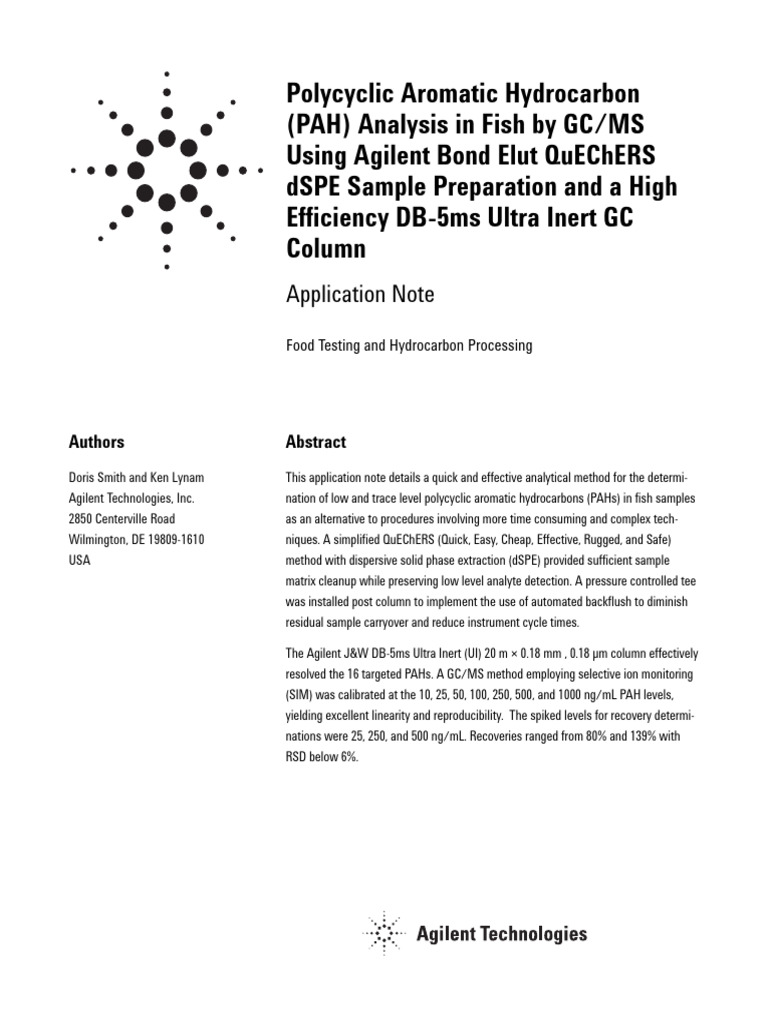 PAH in fish | PDF | Polycyclic Aromatic Hydrocarbon | Gas ...