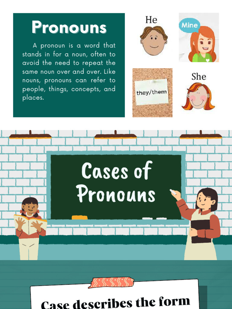 Cases of Pronouns; Special Problems of Pronouns | PDF | Grammatical ...