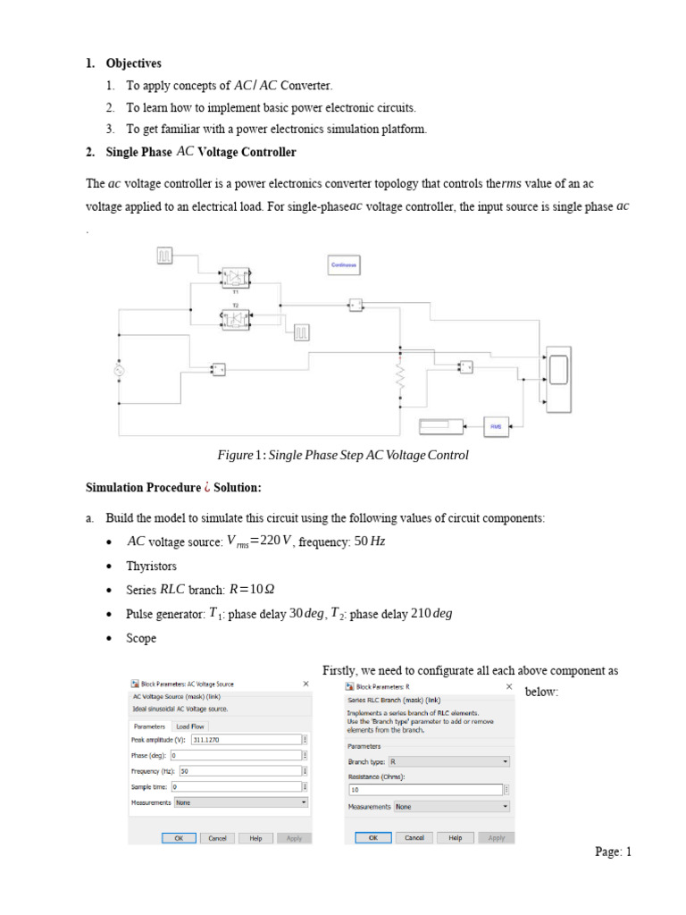 Report Lab06 | PDF | Power Electronics | Alternating Current