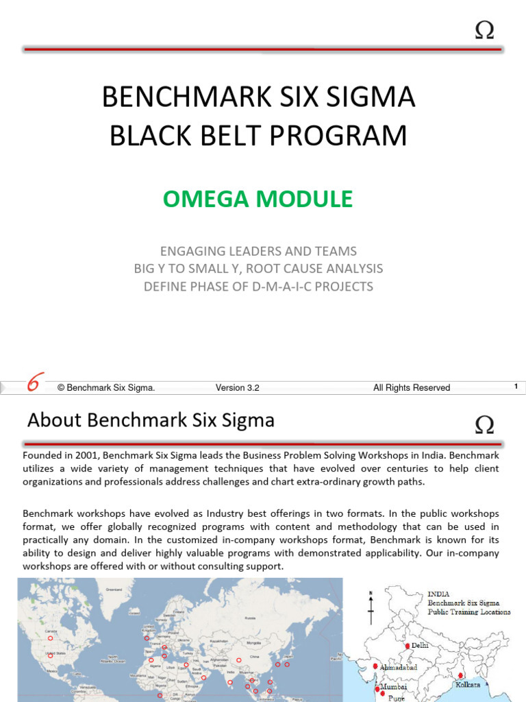 Six Sigma Black Belt Omega Module | PDF | Performance Indicator | Six Sigma
