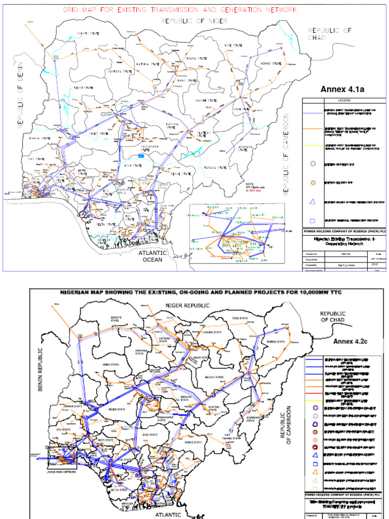 Nigeria's Power Projects Map | PDF | Nigeria