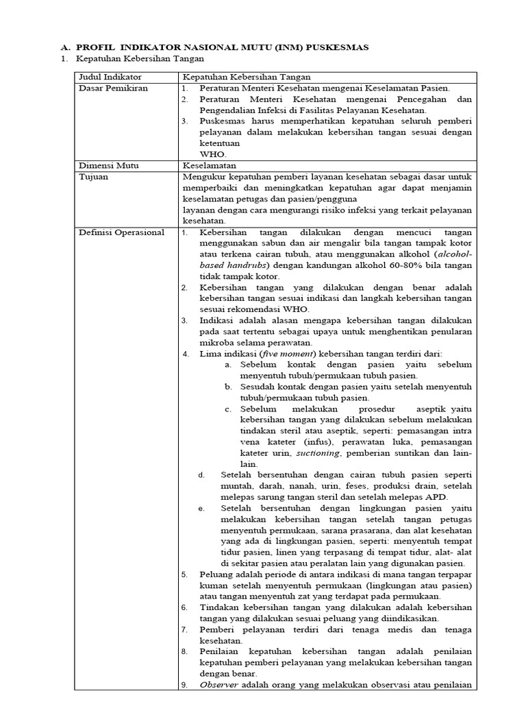 Profil Indikator Ukpp, Inm, Impp | PDF | Sains & Matematika