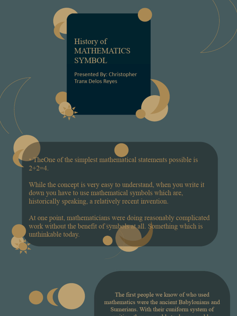 History of Math Vlog Presentation | PDF | Mathematics | Algebra