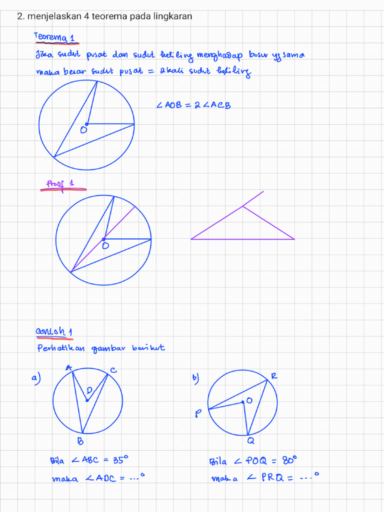 Lingkaran 2 - Teorema2 DLM Lingkaran - 240113 - 201949 | PDF