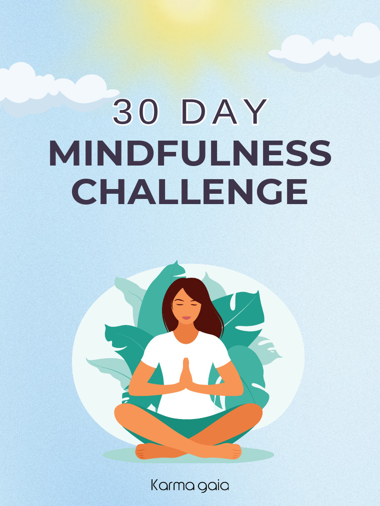 30 Day Mindfulness Challenge | PDF | Breathing | Exhalation