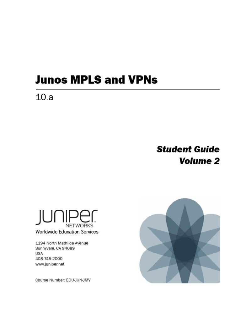 Junos Mpls and VPNS: Student Guide | PDF | Virtual Private Network | Networking