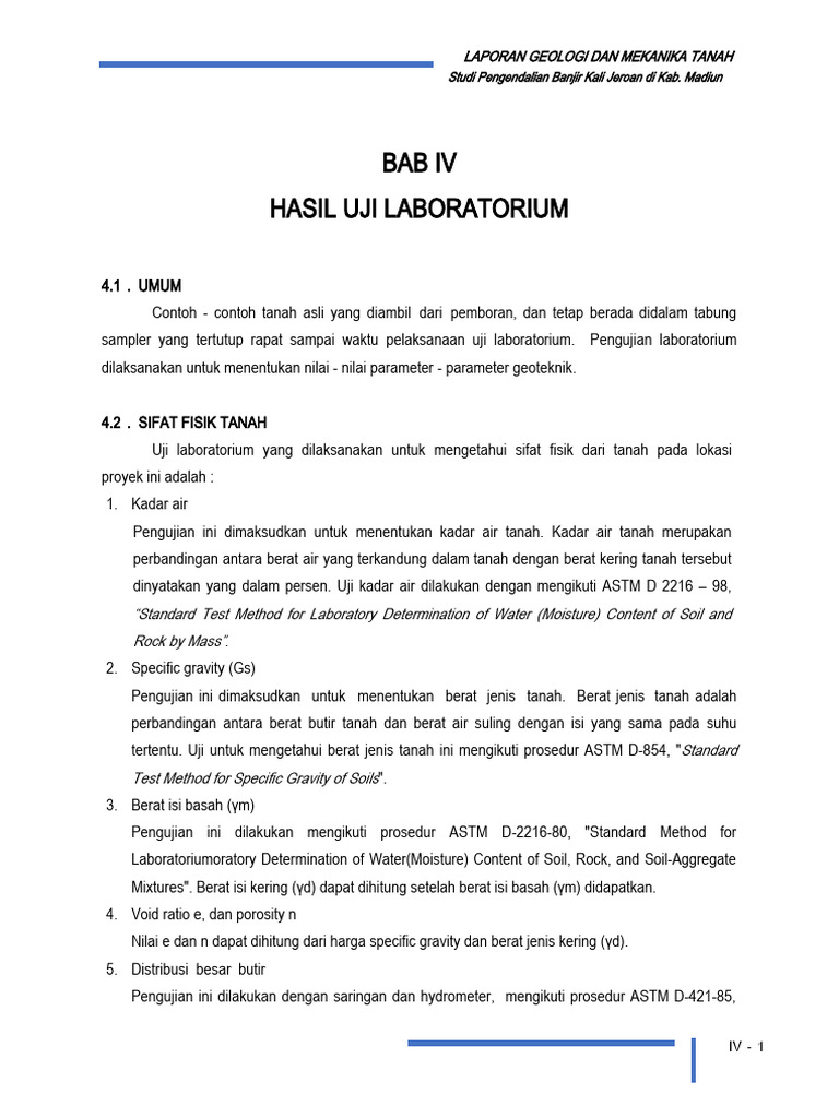04. Bab 4 Hasil Uji Laboratorium | PDF