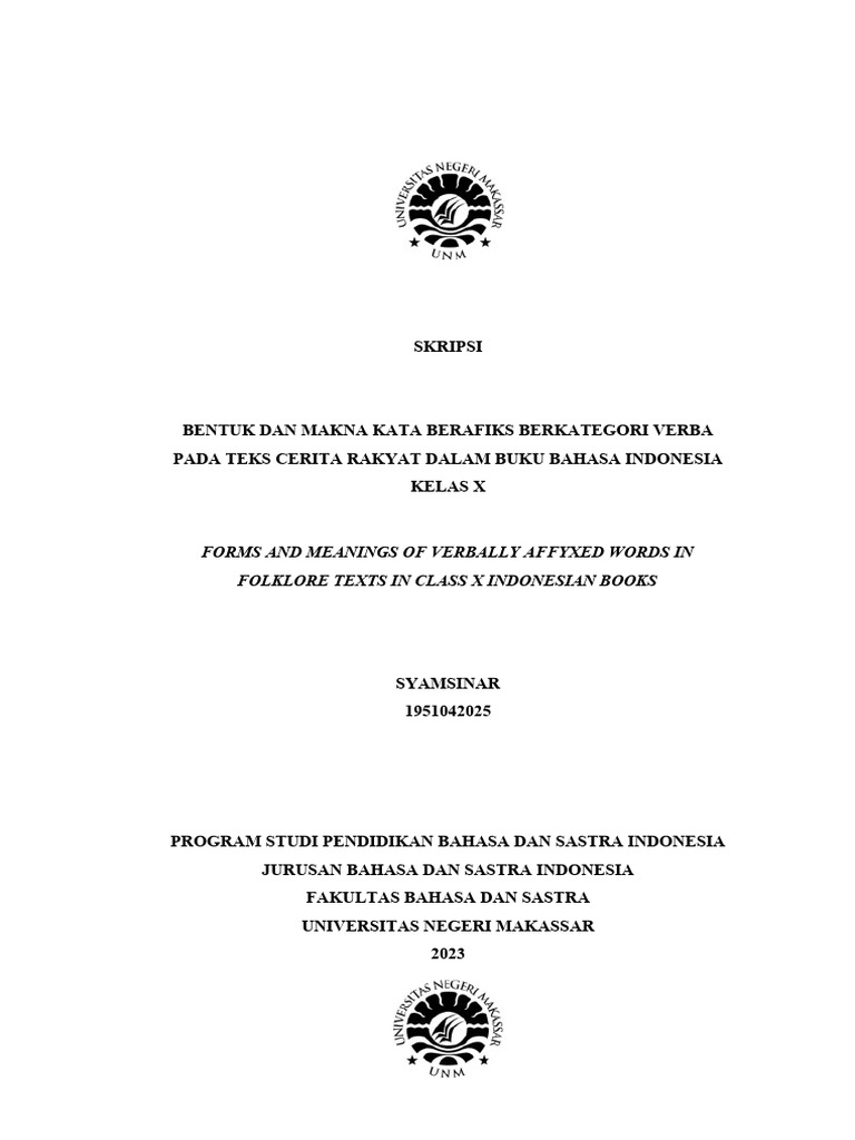 Skripsi Shinar 123 | PDF