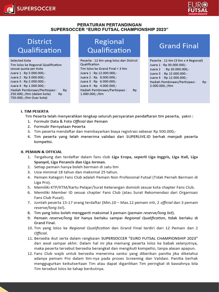 Form Pendaftaran - EFC 2023 - CISC Kediri D | PDF