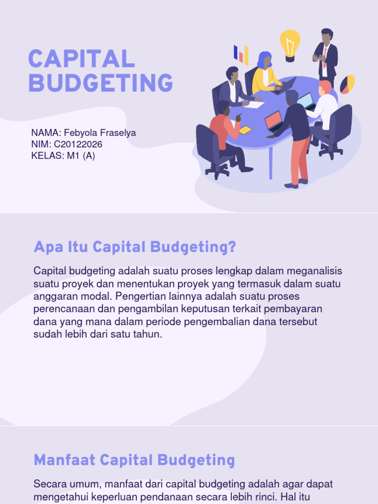 Capital Budgeting Febyola Fraselya - C20122026 | PDF | Seni