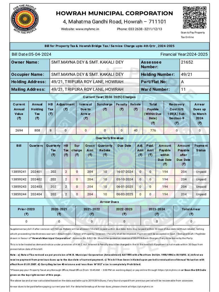 Howrah Municipal Corporation | PDF
