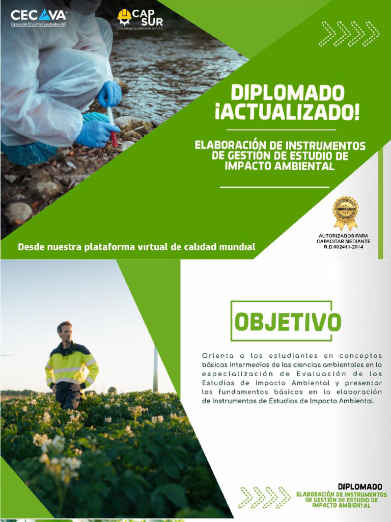 Brochure Diplomado Instrumentos de Gestión de EIA | PDF