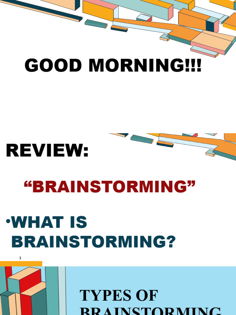Types of Brainstorming Techniques | PDF | Career & Growth | Self ...