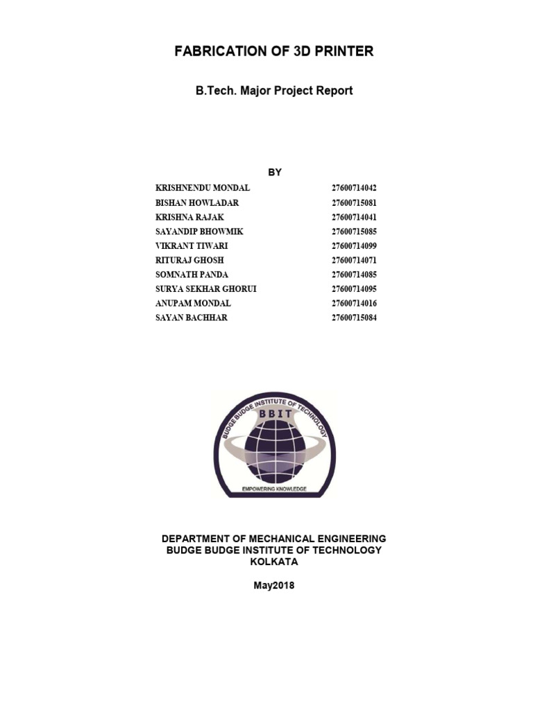 3D Printer | PDF | 3 D Printing | Power Supply