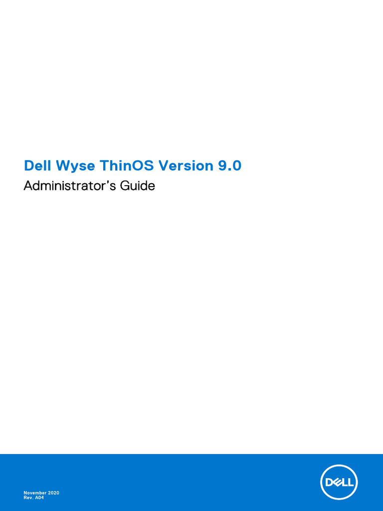 Dell Thin Client Admin Guide | PDF | Citrix Systems | Desktop Virtualization