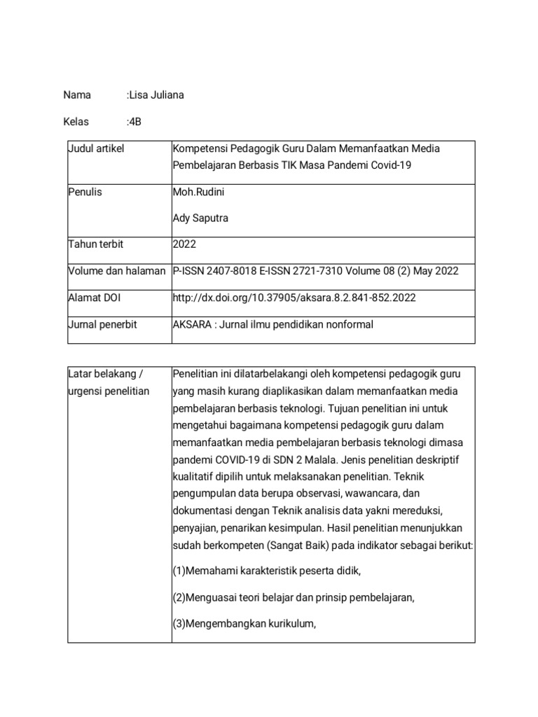 Review Lisa Juliana | PDF