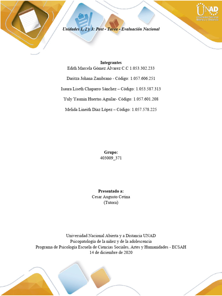 Paso Final - 403009 - 371 | PDF | Desorden alimenticio | Ciencias del ...