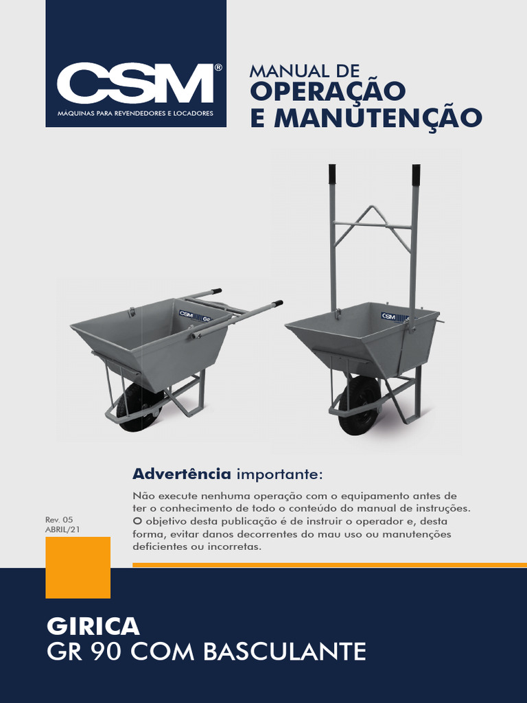 R05 - Manual Girica GR 90 | PDF | Eixo