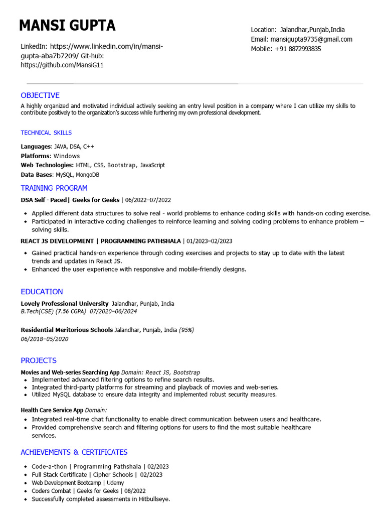 Sai Kiran Resume | PDF