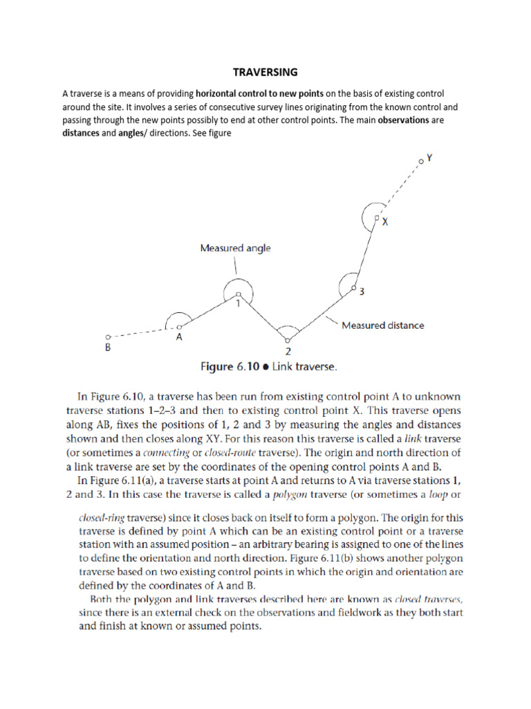 Traversing 1 | PDF | Surveying | Metrology