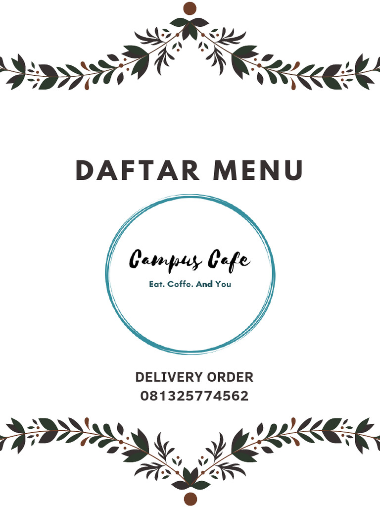 Daftar Menu Campus Cafe | PDF