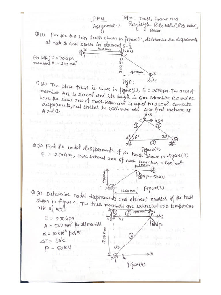 Finite Element Method Assignment | PDF