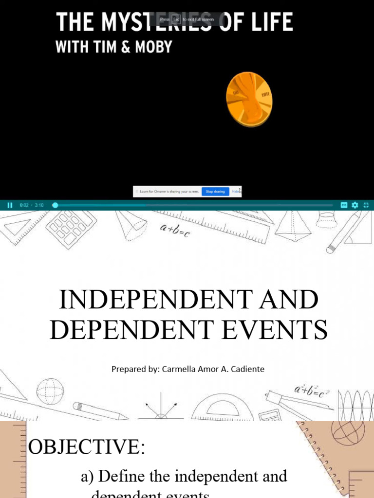 Independent and Dependent Event | PDF | Coins