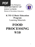 Food Processing NC II CBLM | PDF | Curing (Food Preservation) | Salt