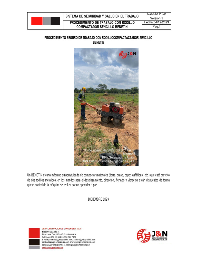 Procedimiento Uso Benetin | PDF | Herramientas