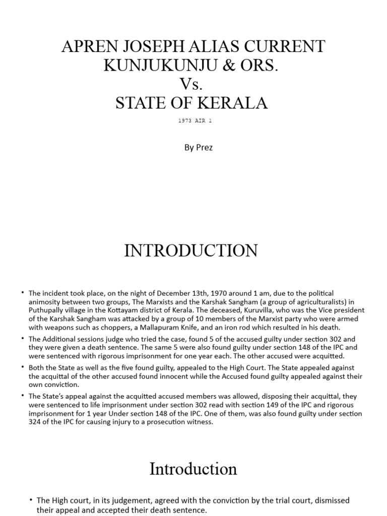 Apren Joseph Case IPC | PDF | Acquittal | Witness
