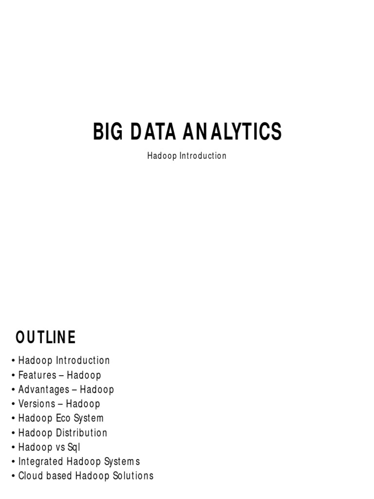 Hadoop Intro - Part1 | PDF | Apache Hadoop | Map Reduce Hadoop Intro - Part1 | PDF | Apache Hadoop | Map Reduce