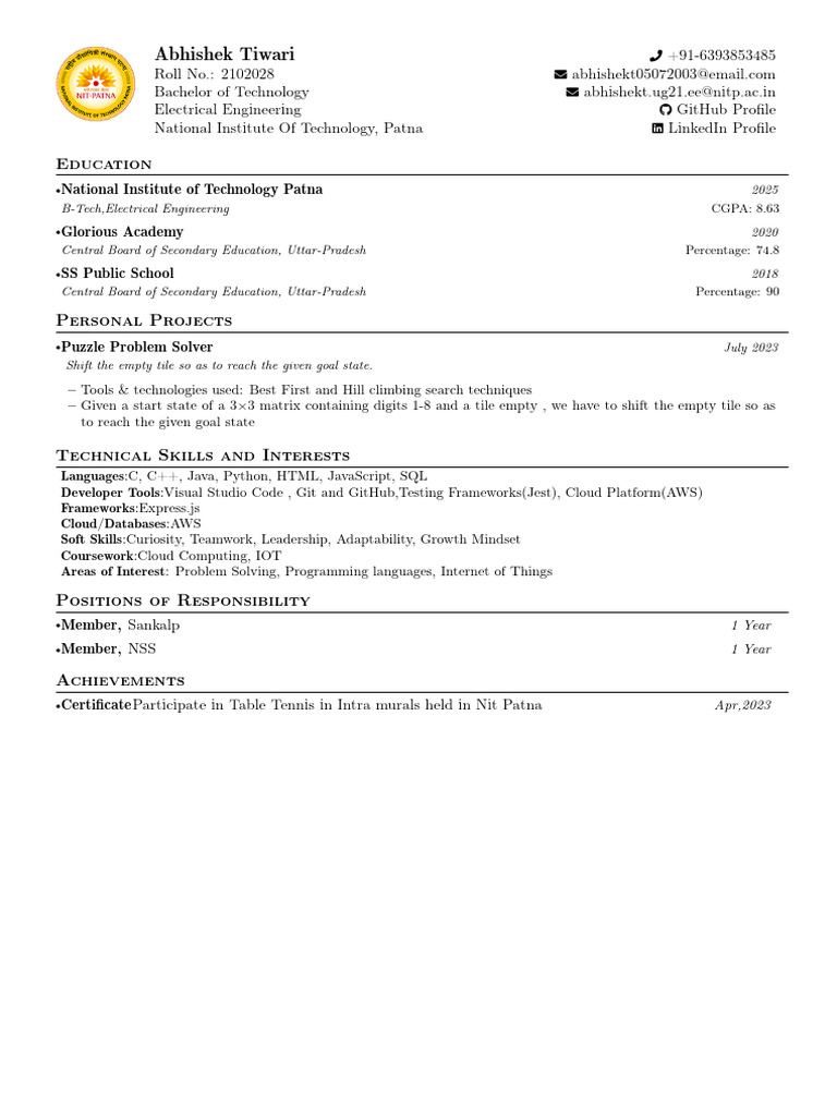 Abhishek | PDF | Information Technology | Computing