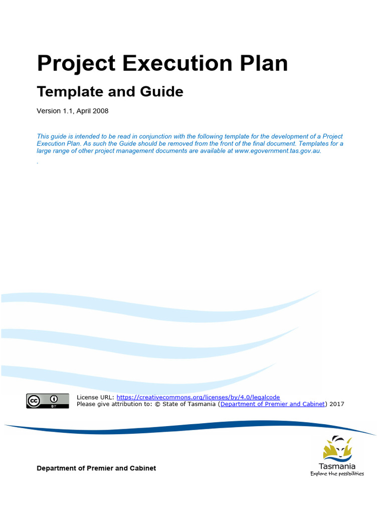 Project Execution Plan Template and Guide | PDF | Project Management ...