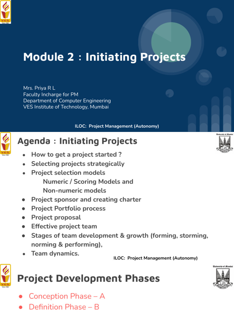 M2 ILOC PM Initiating Projects I 23 24 | PDF | Project Management | Business