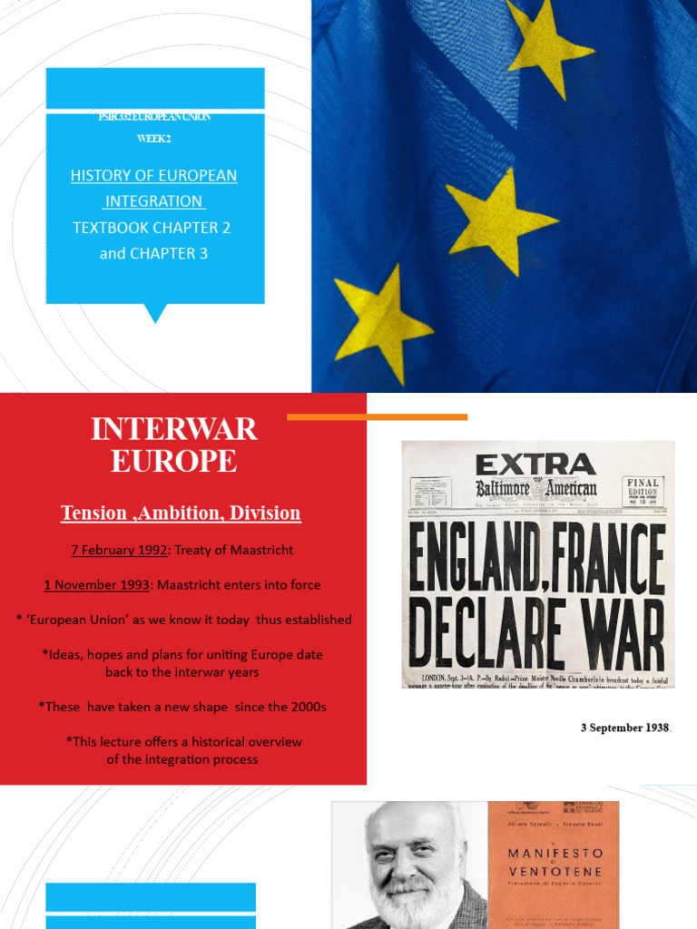 Ventotene Manifesto and EU Origins | PDF | European Union | Maastricht ...