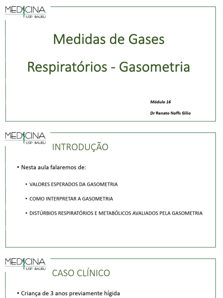 Gasometria e Interpretação | Download grátis PDF | Medicina Intensiva ...