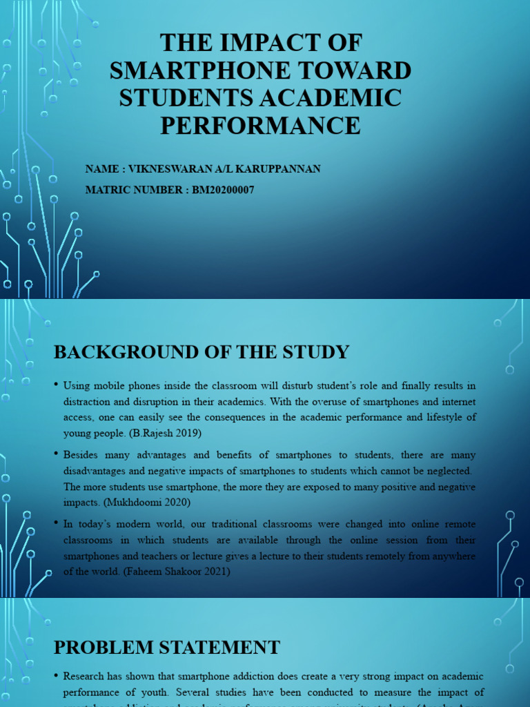 Impact of smartphone towards student academic performance | PDF | Self Efficacy | Statistics