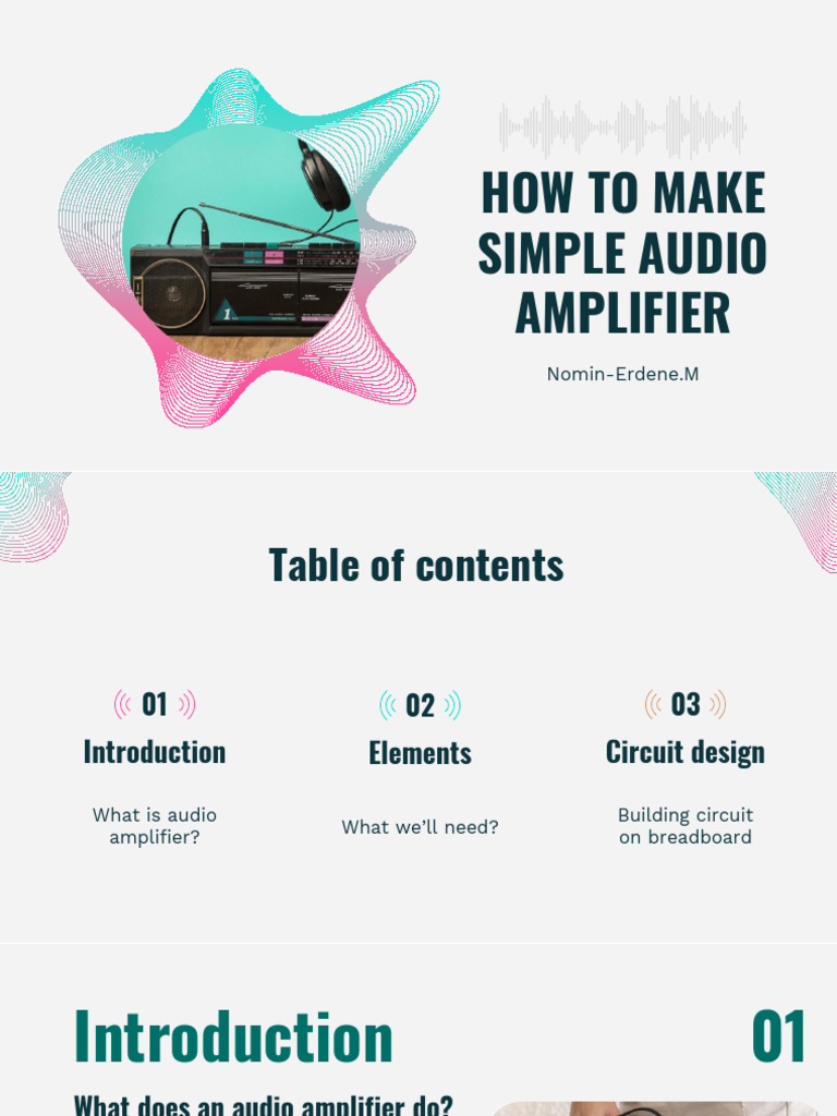 Build a Simple Audio Amplifier | PDF | Home & Garden