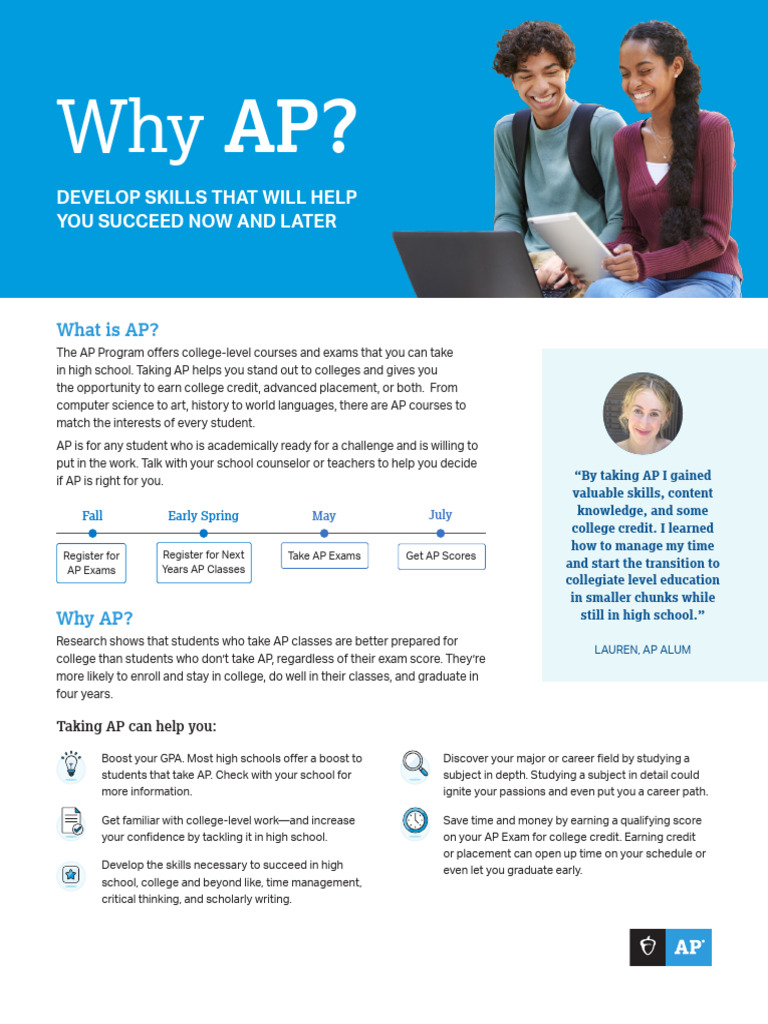 Why Ap Flyer | PDF | Advanced Placement | Learning