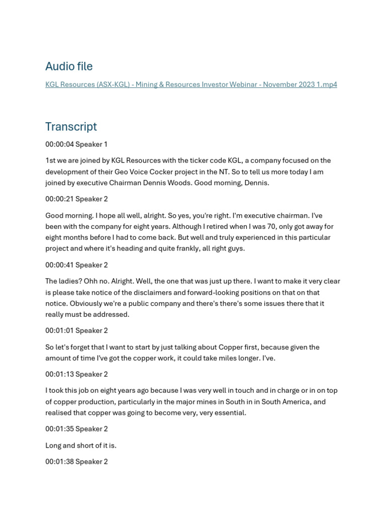 Audio File6 | PDF | Mining