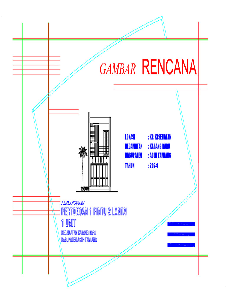 Gambar Struktur Ruko 1 Pintu 2 LT (Rika) | PDF