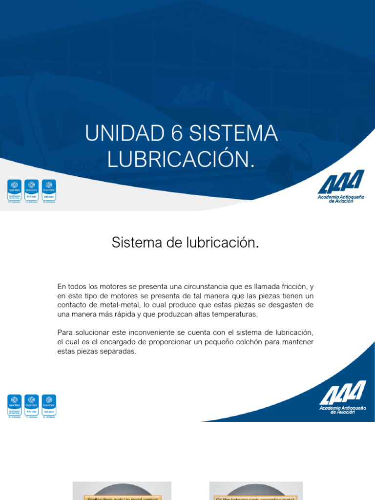 UNIDAD 6 Sistema de Lubricacion | PDF | Lubricante | Ingeniería mecánica