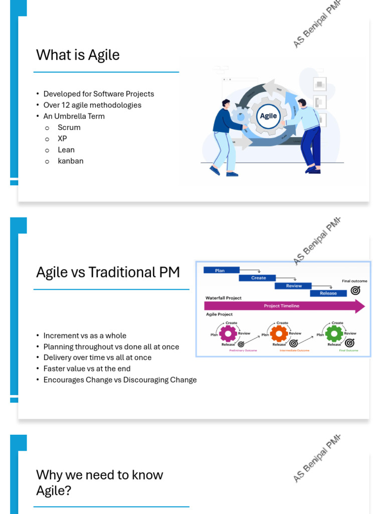 Agile Lec With ASB Watermark | PDF | Scrum (Software Development) | Agile Software Development