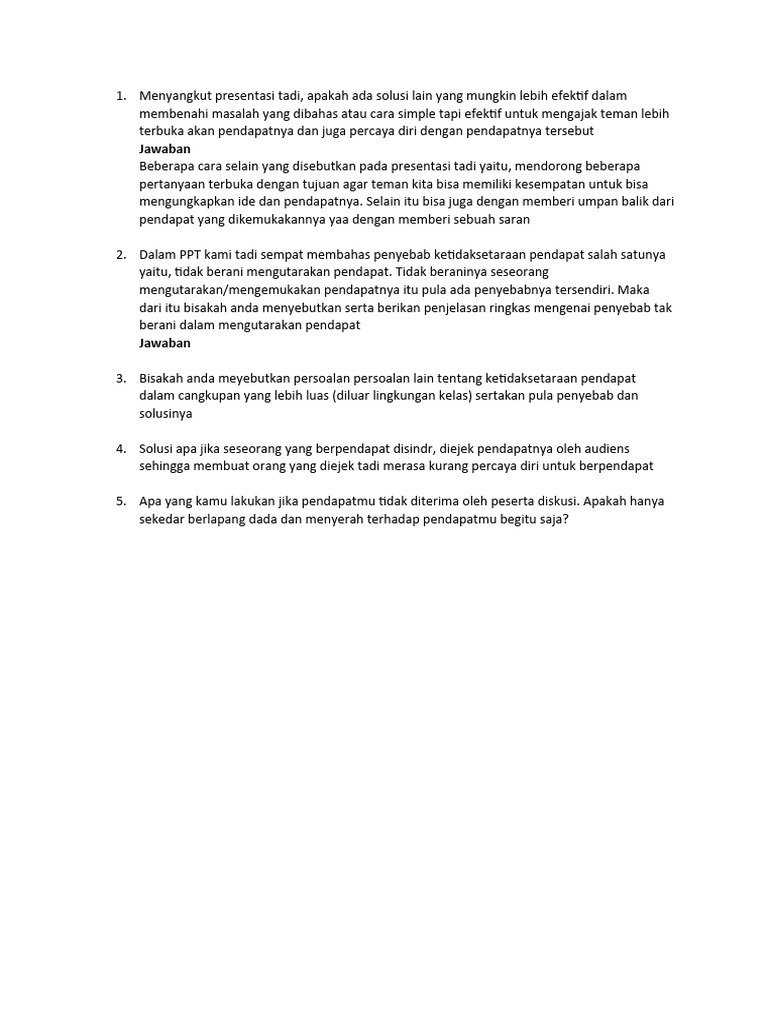 Soal P5 | PDF | Karier & Perkembangan | Pengembangan Diri