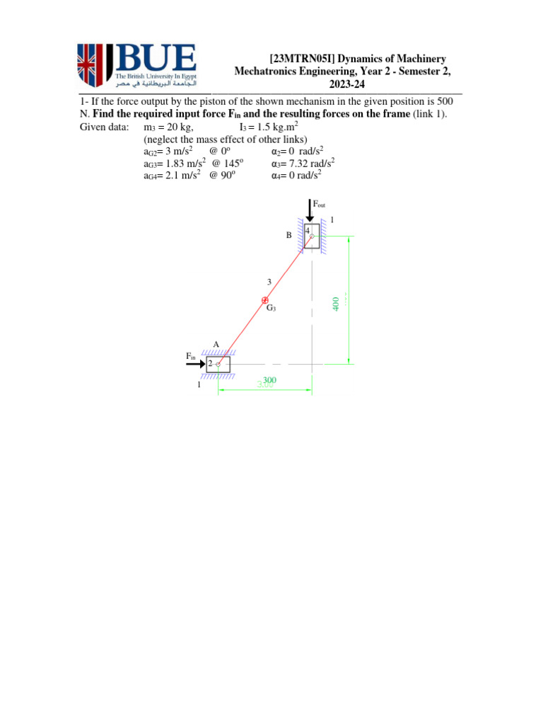 Analytical Force Analysis in Mechatronics | PDF | Classical Mechanics ...