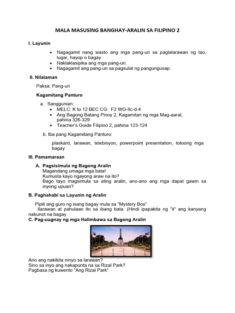 Lesson Plan Cot 2 | PDF